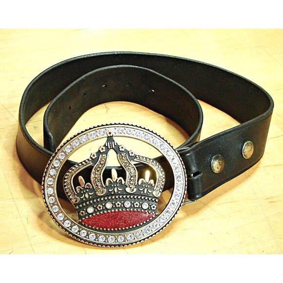 Unable to read brand on belt | Accessories | King Queen Crown Belt ...